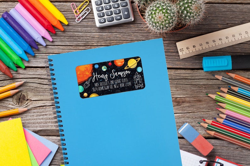 School Labels Kit Cover Tags and More Back to School Boy | Etsy