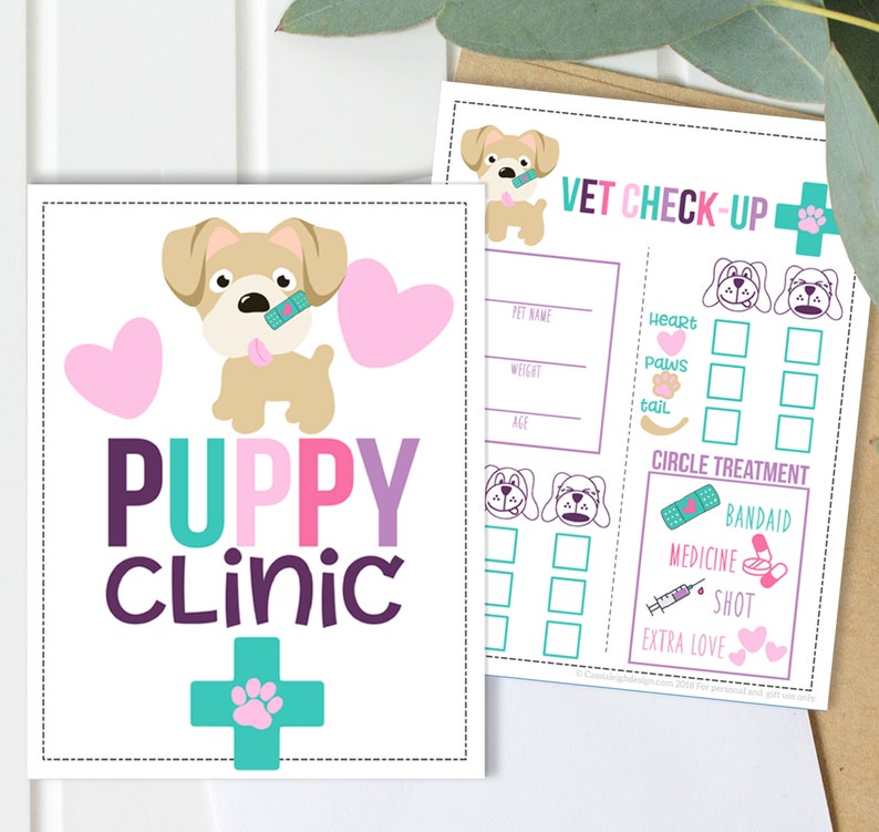 Puppy Clinic Vet Check up Game for Kids Boys and Girls - Etsy
