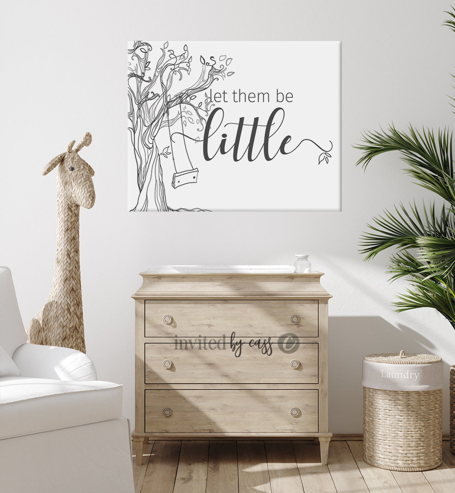 Let Them Be Little Print Nursery Wall Art Boys / Girls - Etsy