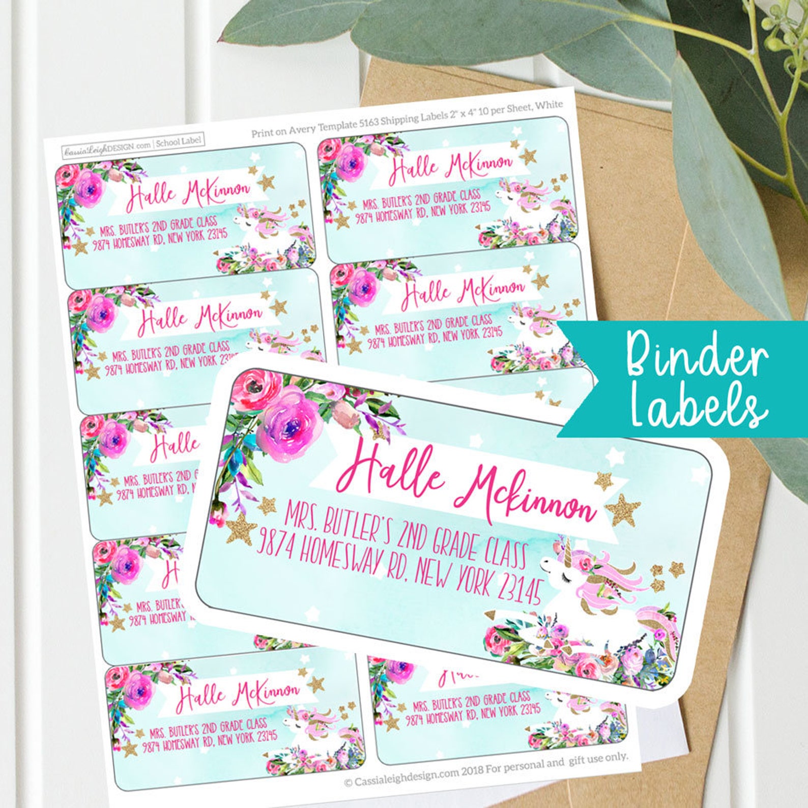 School Labels, Back to School, Personalized Back to School Stickers ...