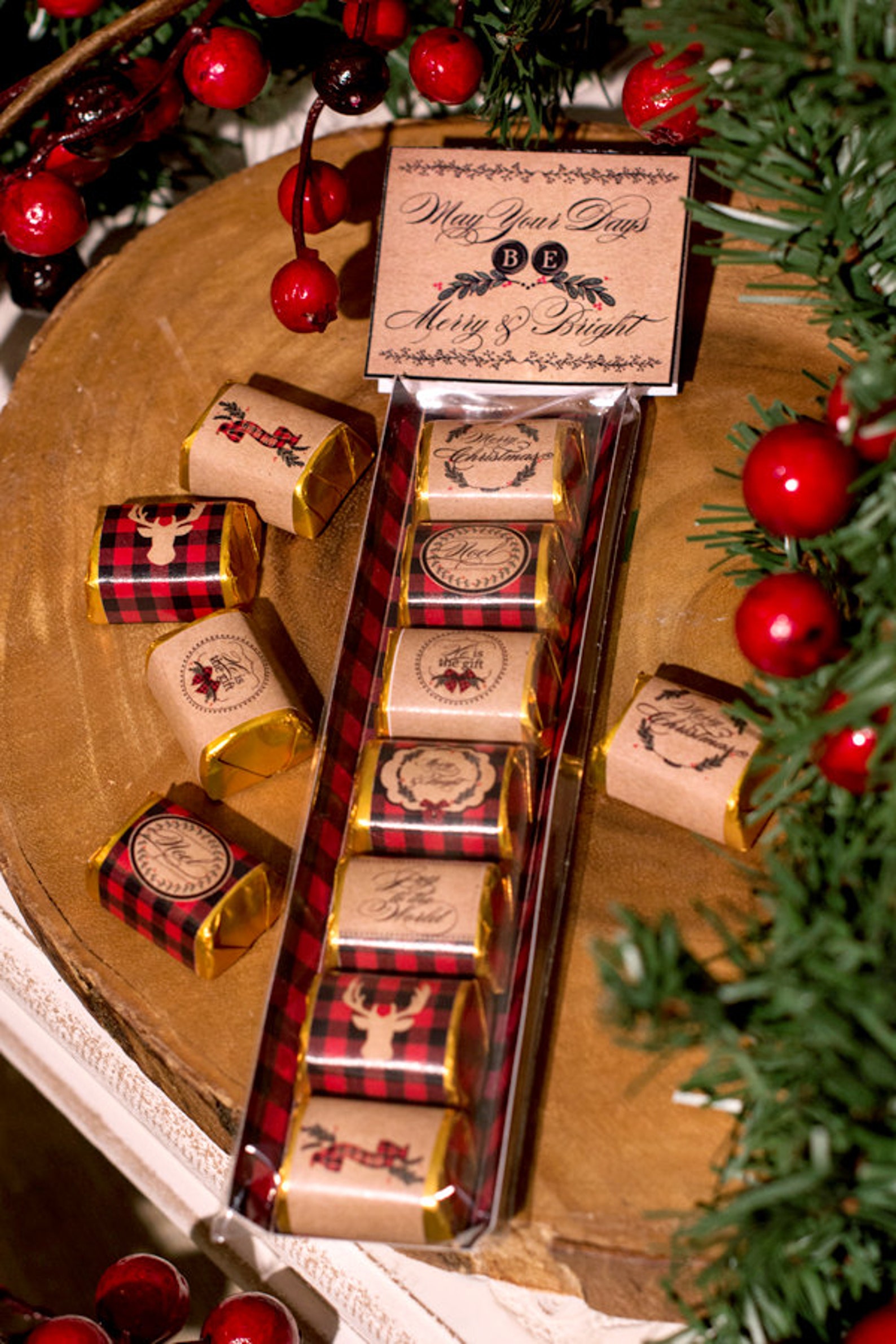 Christmas Nugget Wrappers, Chocolate, Christmas Neighbor Gifts ...