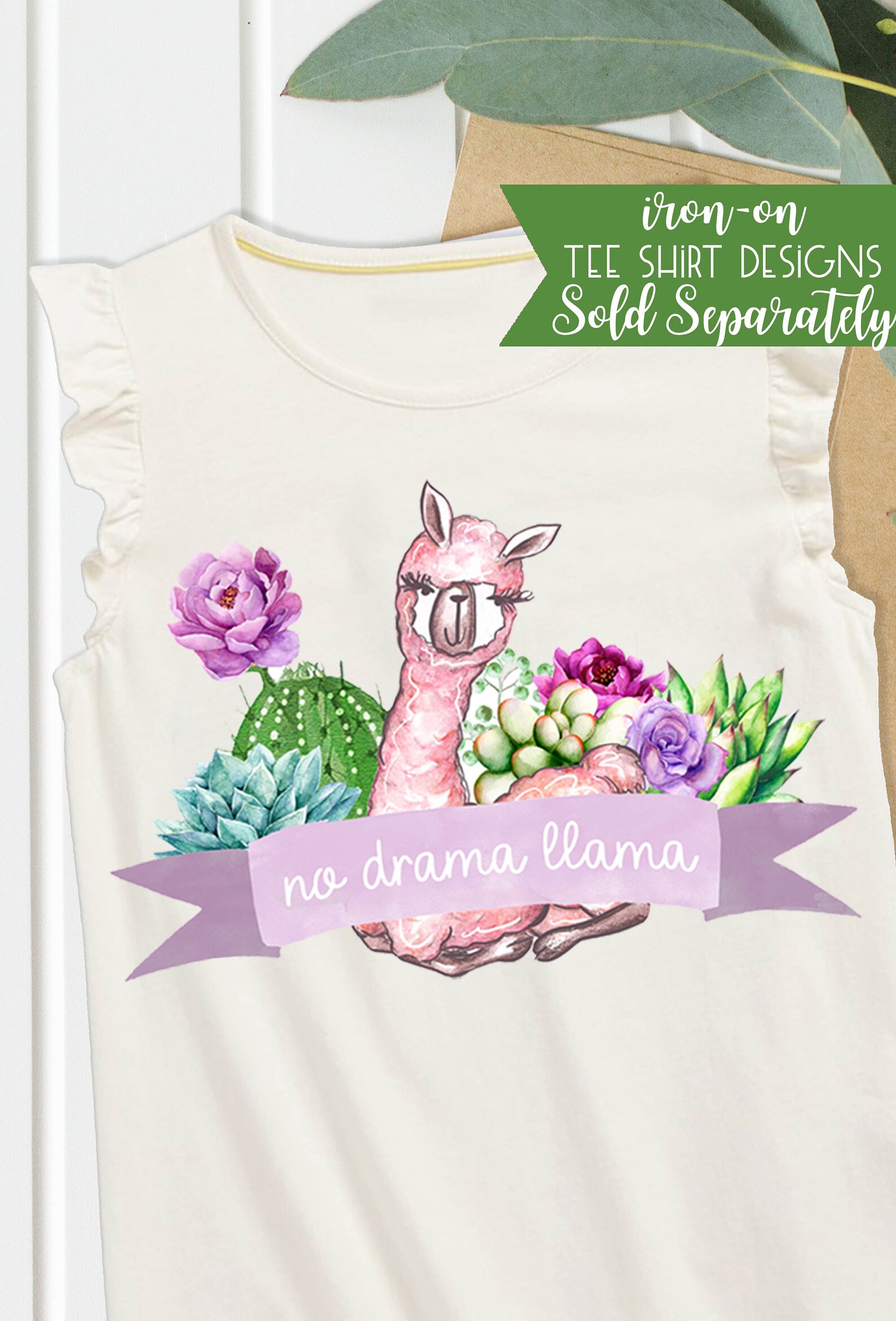 Llama Birthday Invitations Purple Flowers & Cactus Llama - Etsy