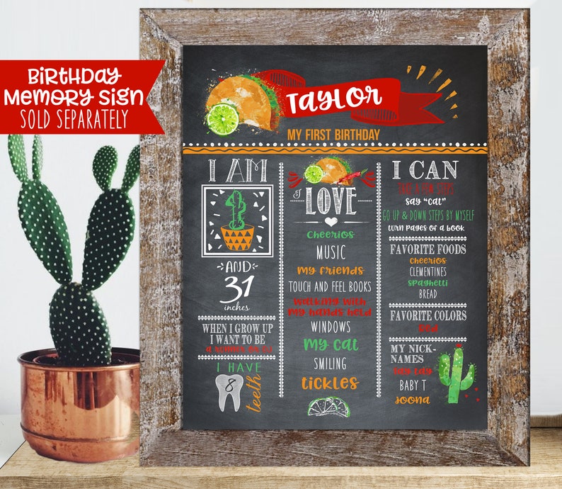 BUNDLE With Invites Taco 'bout Fun First Birthday - Etsy
