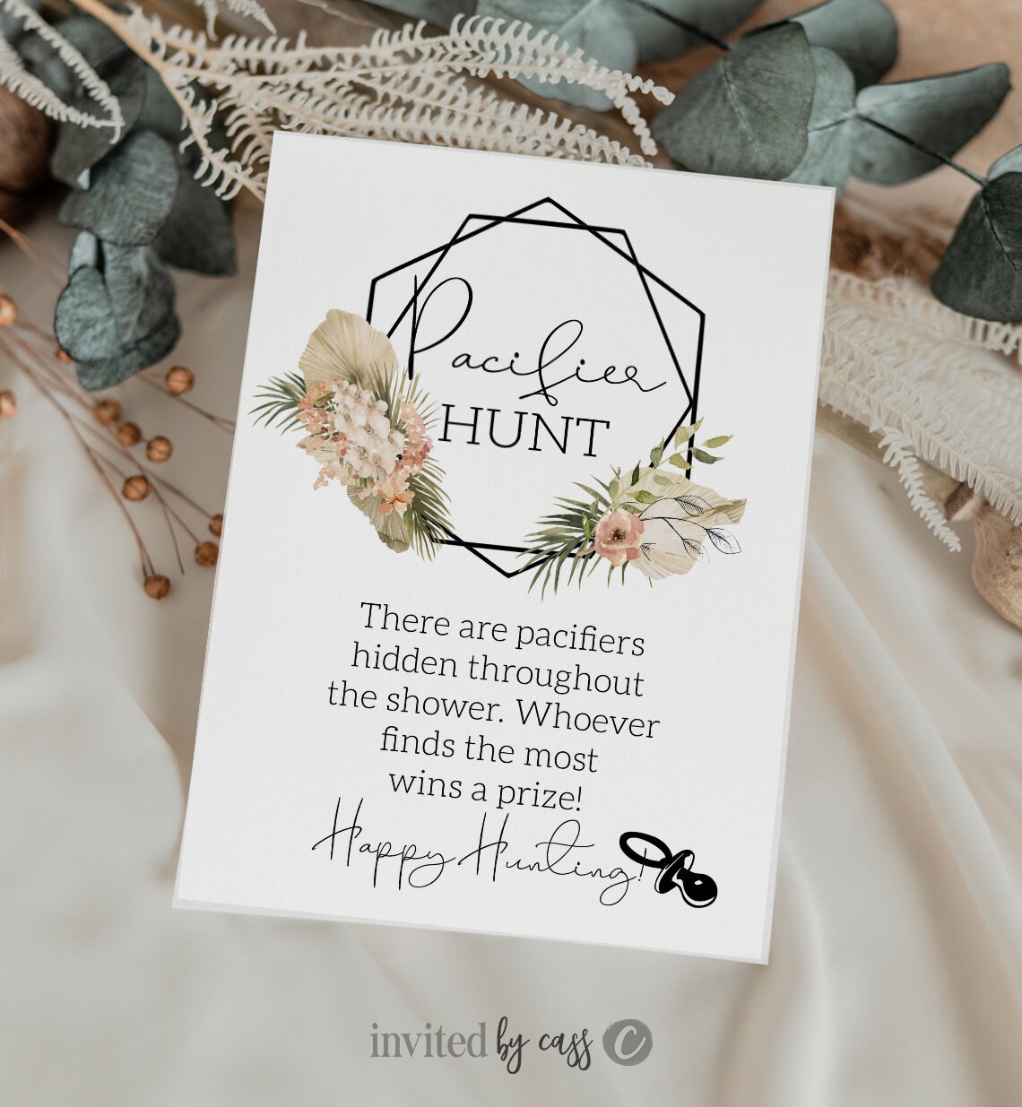 Pacifier Hunt Game Baby Shower Game Binky Hunt Game - Etsy