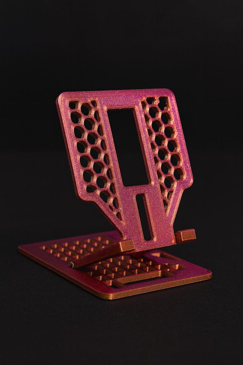 3D Printed Cell Phone Stand – Foldable, Lightweight, Portable Phone ...