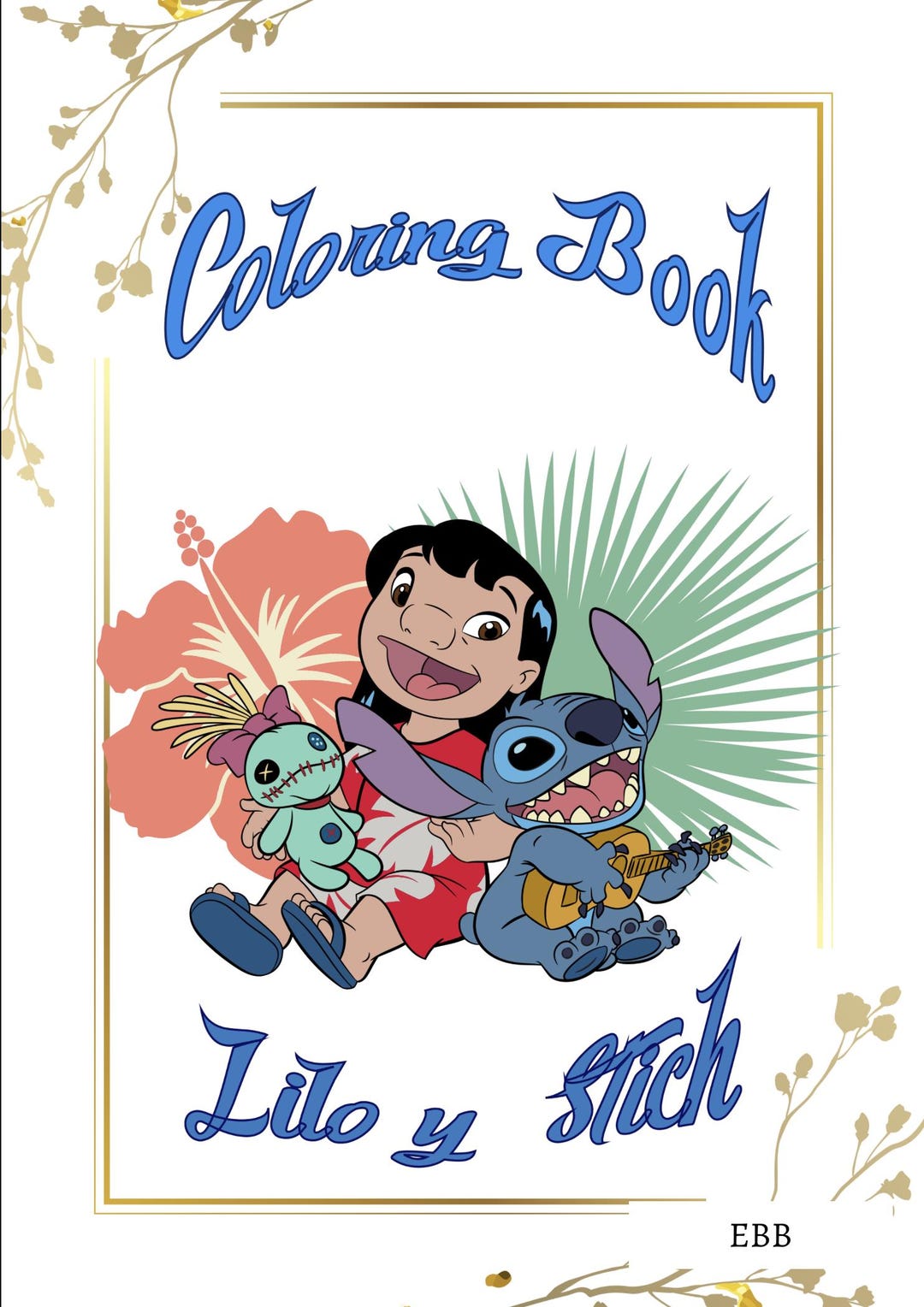 Lilo & Stitch Coloring Book in PDF - Etsy