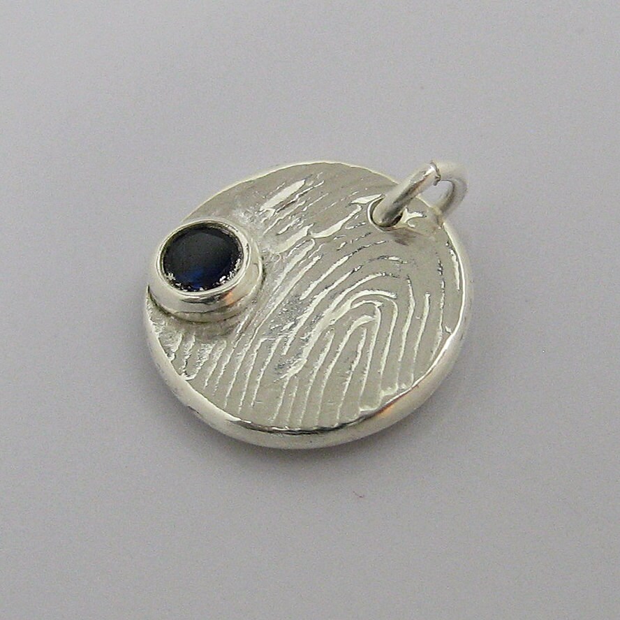 Fingerprint Charm Fingerprint Jewelry Fingerprint Pendant | Etsy