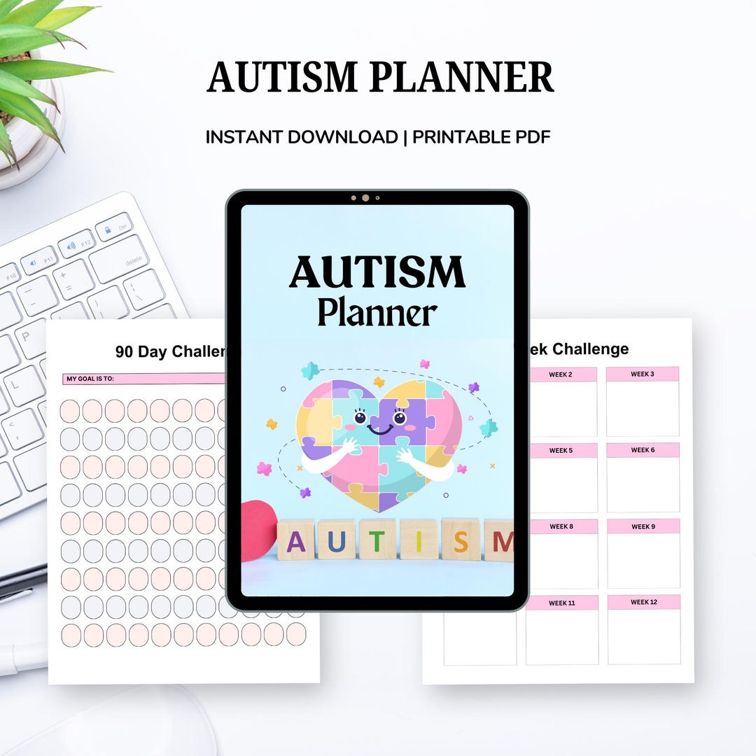 Autism Planner Printable | Daily Routine & Visual Schedule | Special ...