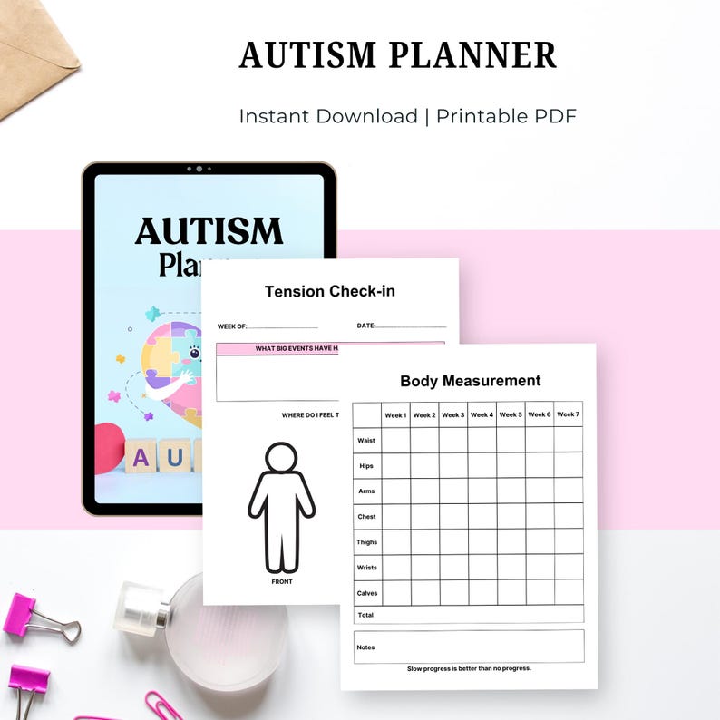 Autism Planner Printable | Daily Routine & Visual Schedule | Special ...