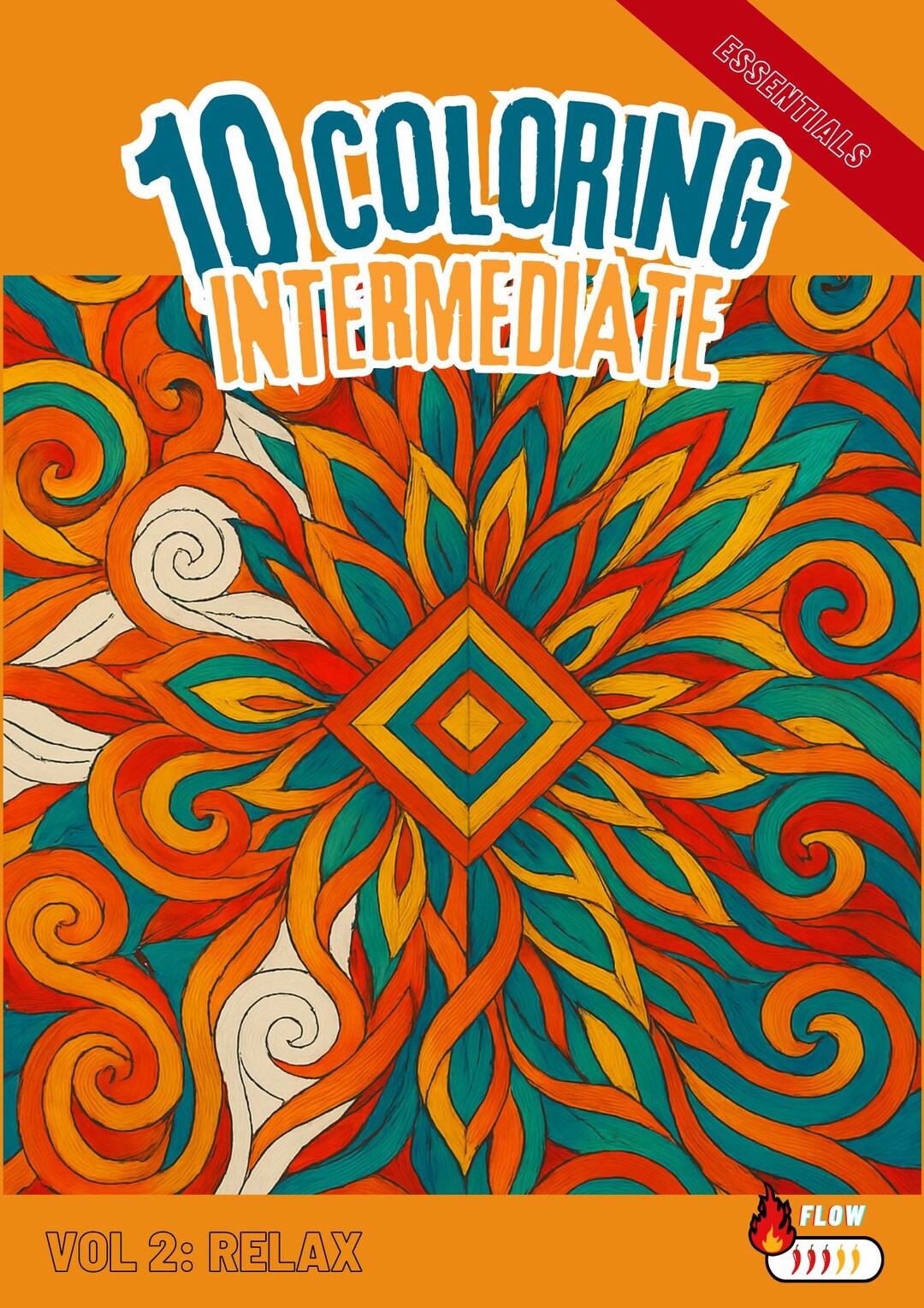 10 Coloring Intermediate Flow Vol. 2 Relax (essentials) + Coloring ...