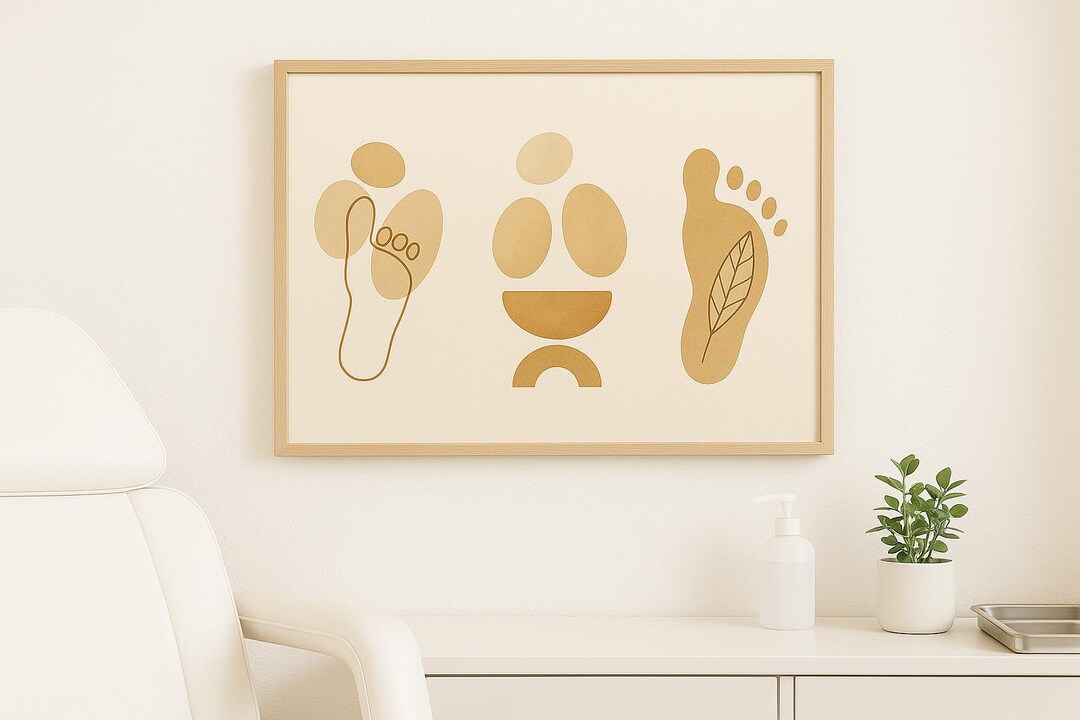 Podology Clinic Poster, Minimalist Foot Health Art - Etsy