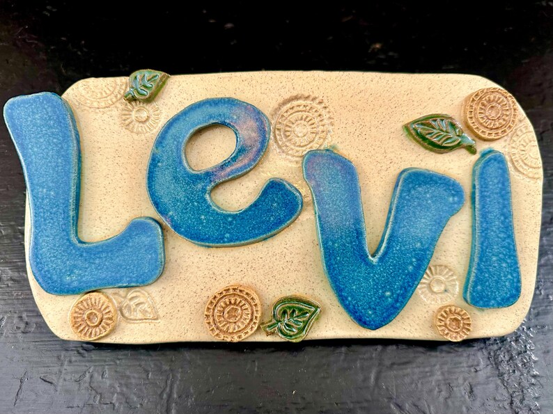 Personalized Hand Crafted Ceramic Name Plate - Etsy