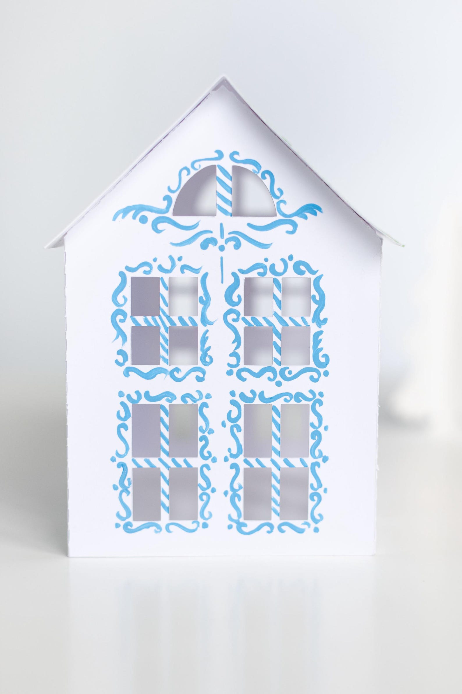 Paper House SVG Template | Kids Christmas Craft - Etsy