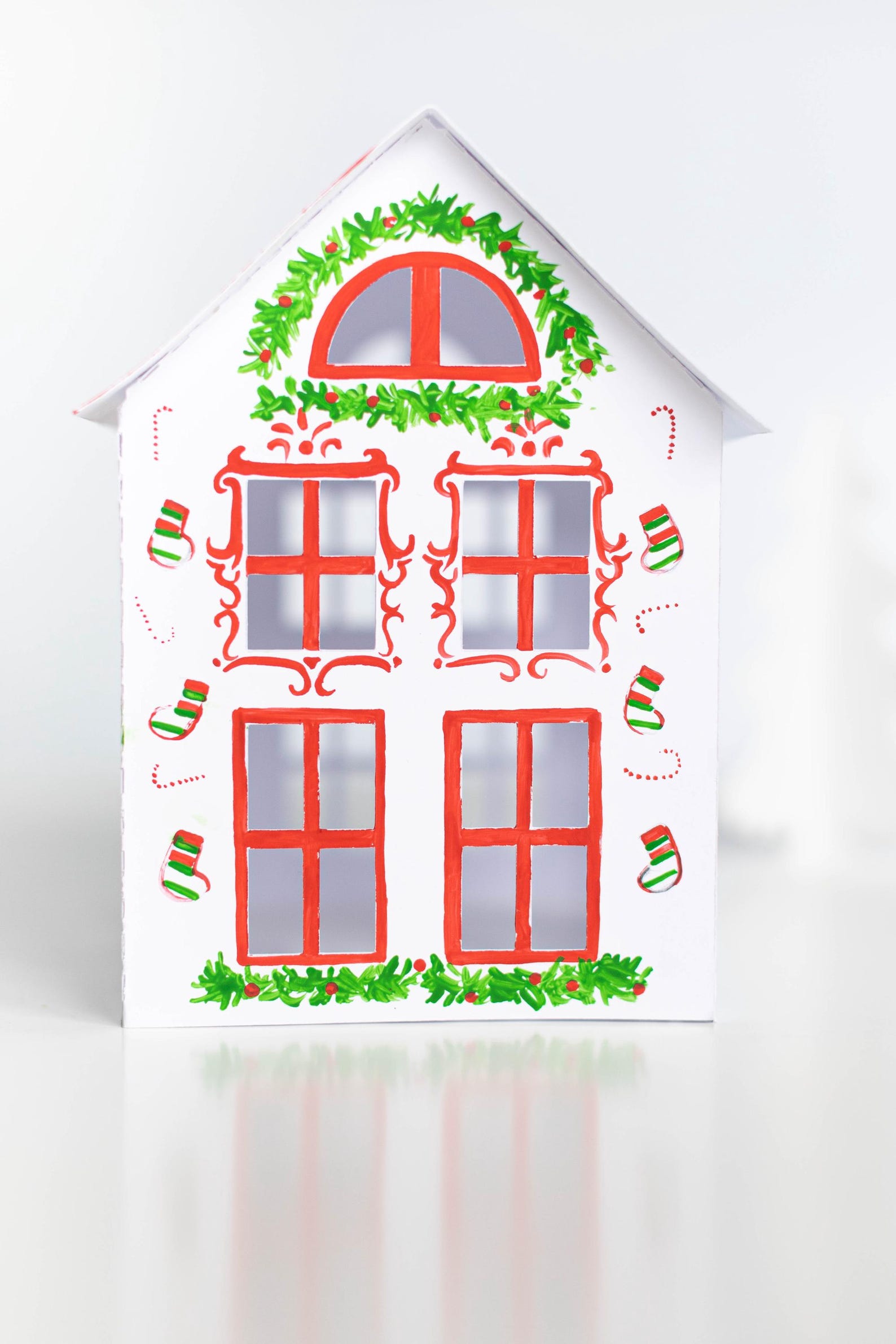 Paper House SVG Template | Kids Christmas Craft - Etsy