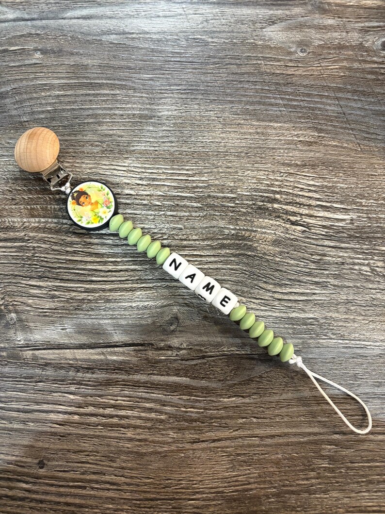 Princess Tiana Personalised Dummy Clip - Etsy