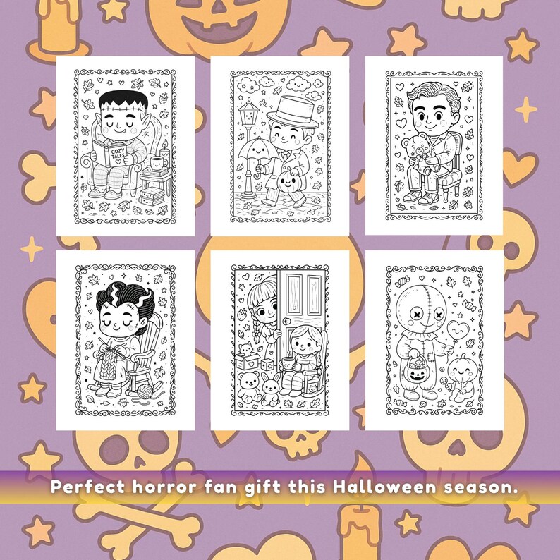 Monsters and Serial Killers Creepy Cute Coloring Book for Adults With ...