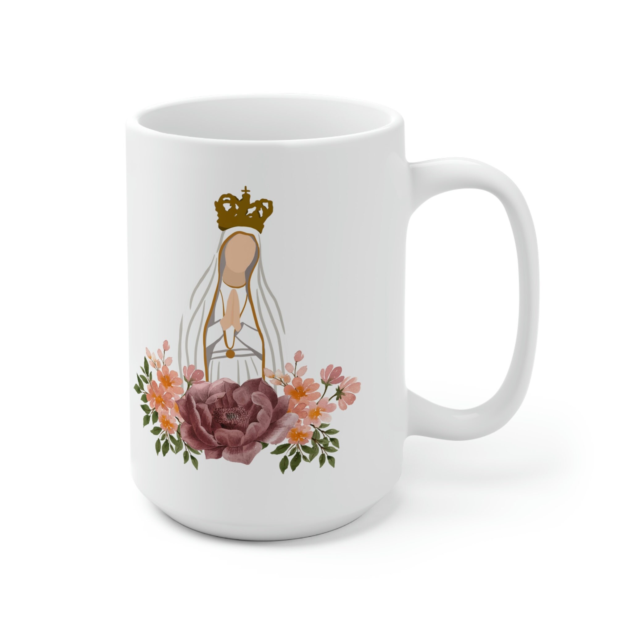 Our Lady of Fatima/ Ave Maria - Hail Mary/ Catholic Mug/ Catholic Gift ...