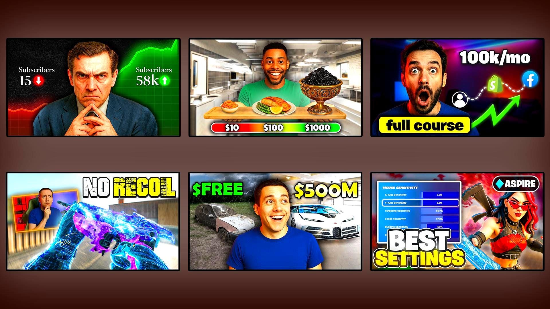 Youtube Thumbnail Pack | 200+ Editable PSD Assets | Gaming, Business ...