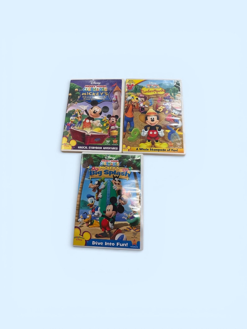 Lot of 3 Disney Dvd's Mickey Mouse Clubhouse Storybook Surprise-big ...