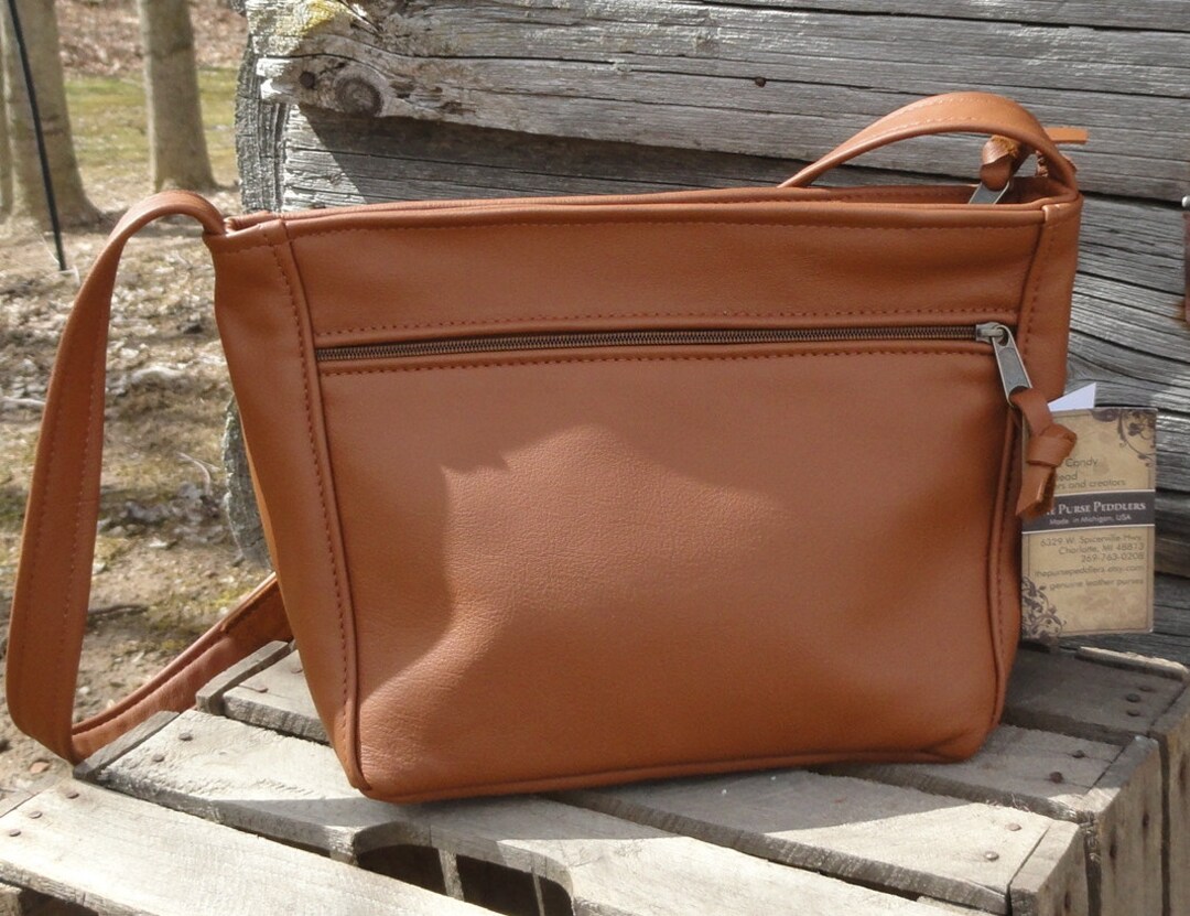 Leather Purse - Caramel Color Leather - Small Rita Style - Made in the ...