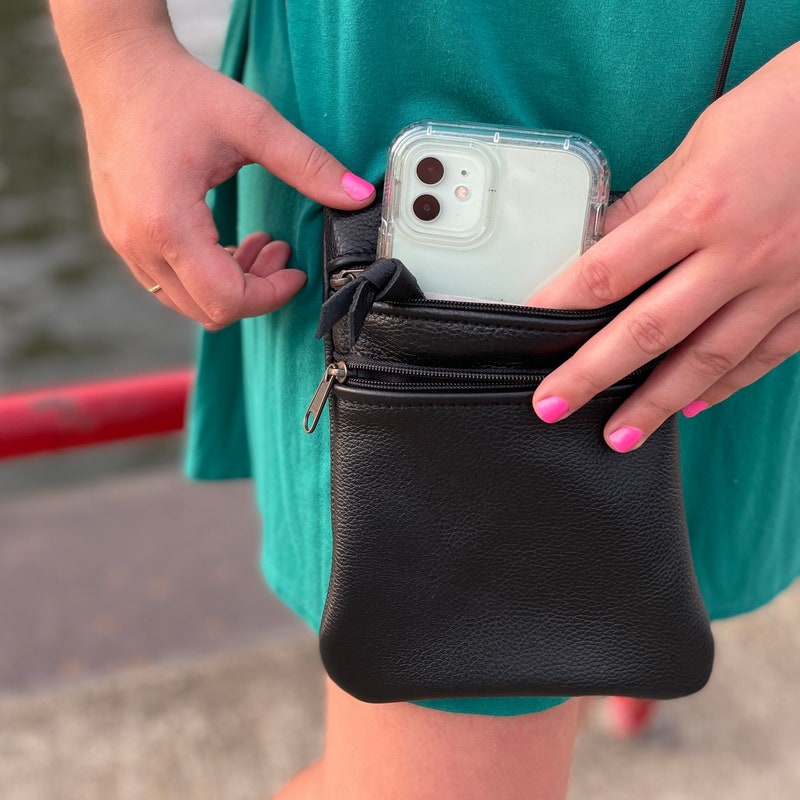Leather Phone Pouch - Etsy