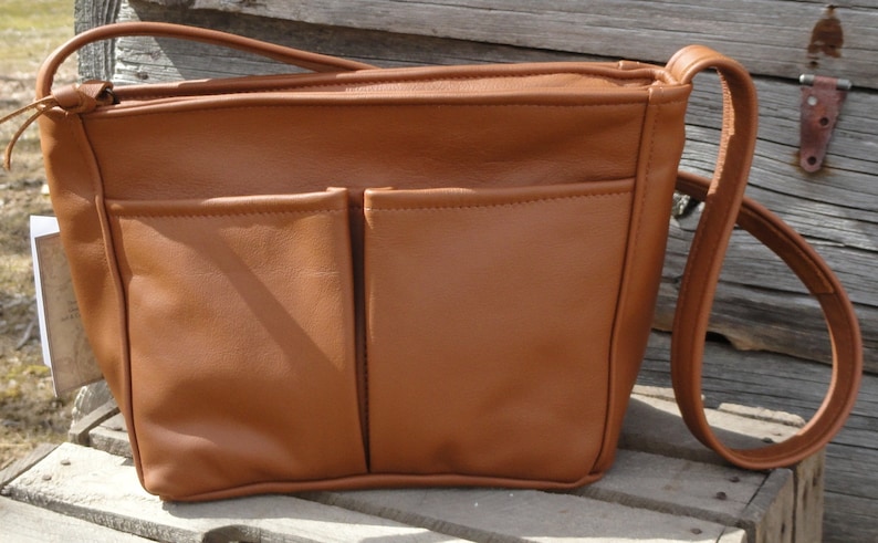 Leather Purse - Caramel Color Leather - Small Rita Style - Made in the ...
