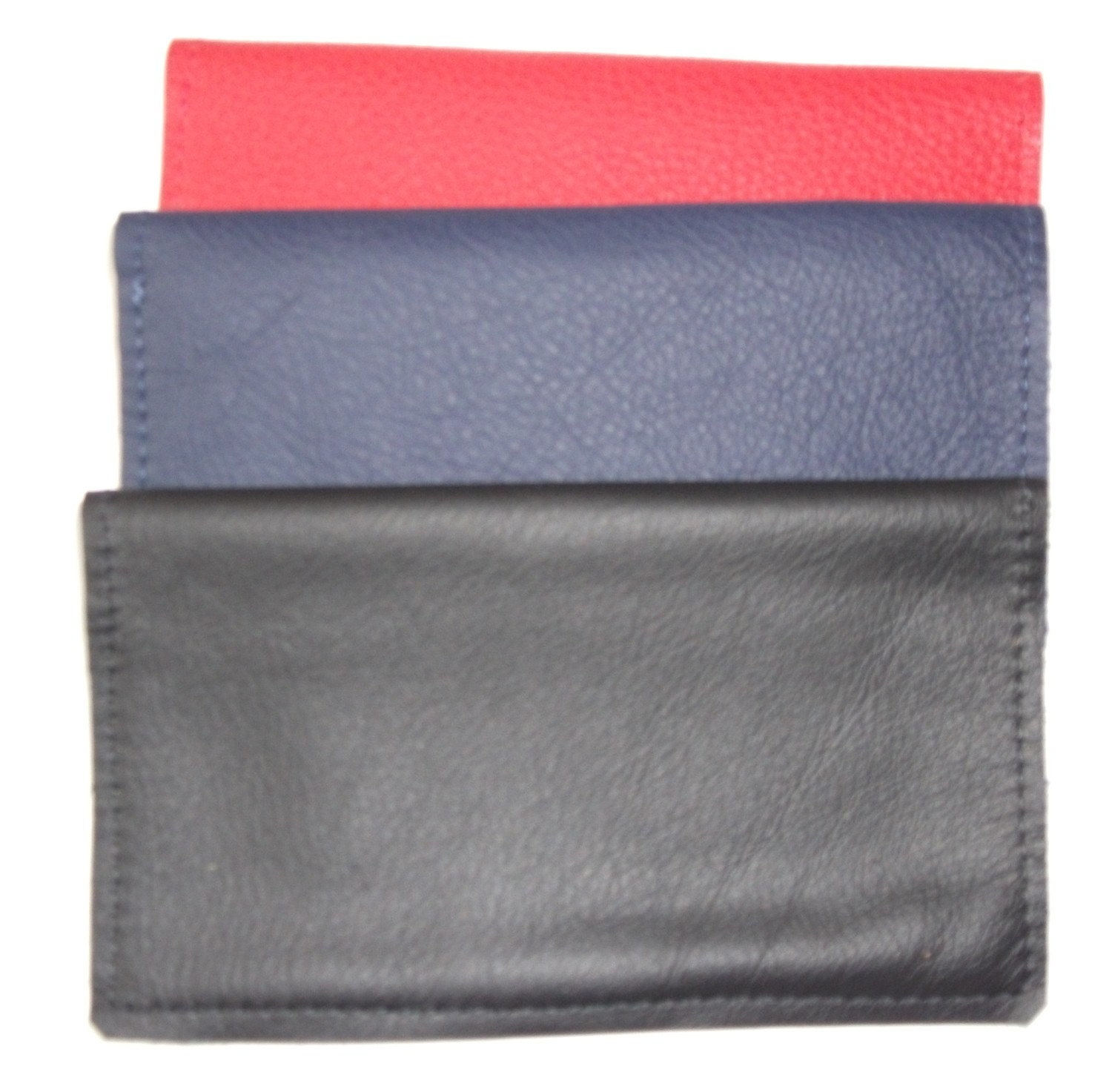 Handmade Leather Checkbook Cover - Black and Other Colors Available ...