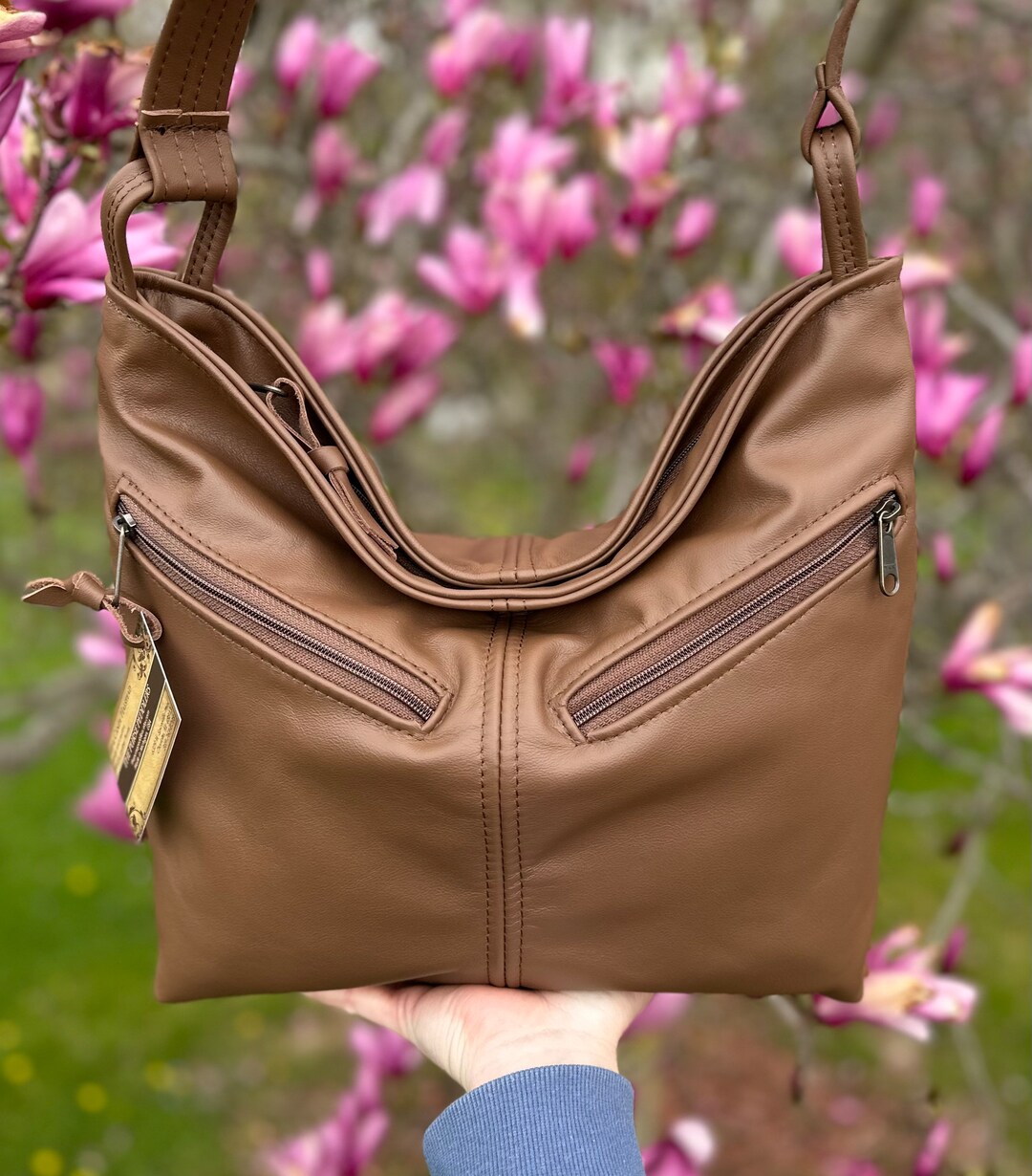 Leather Purse - Nutmeg Color - Rachel Style - Made in the USA - Other ...