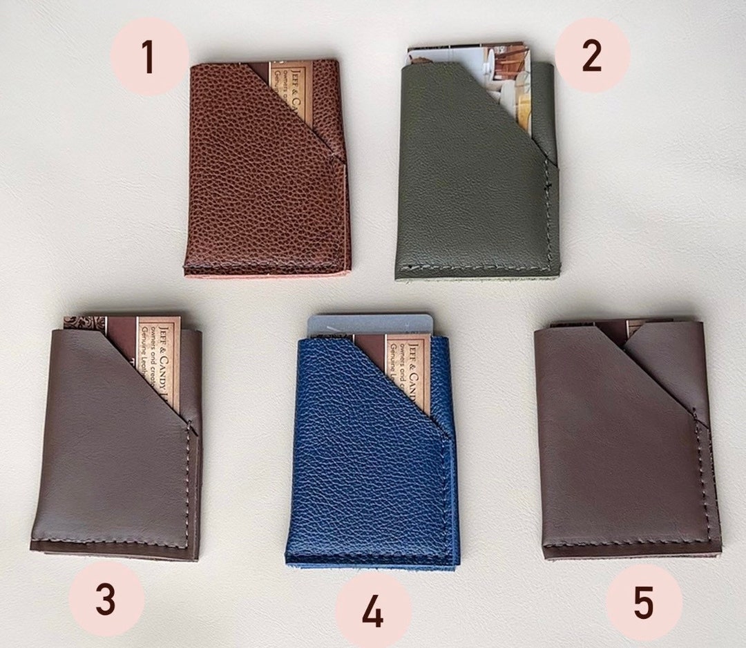 Minimalist Credit Card Wallet Genuine Leather Made in USA - Etsy