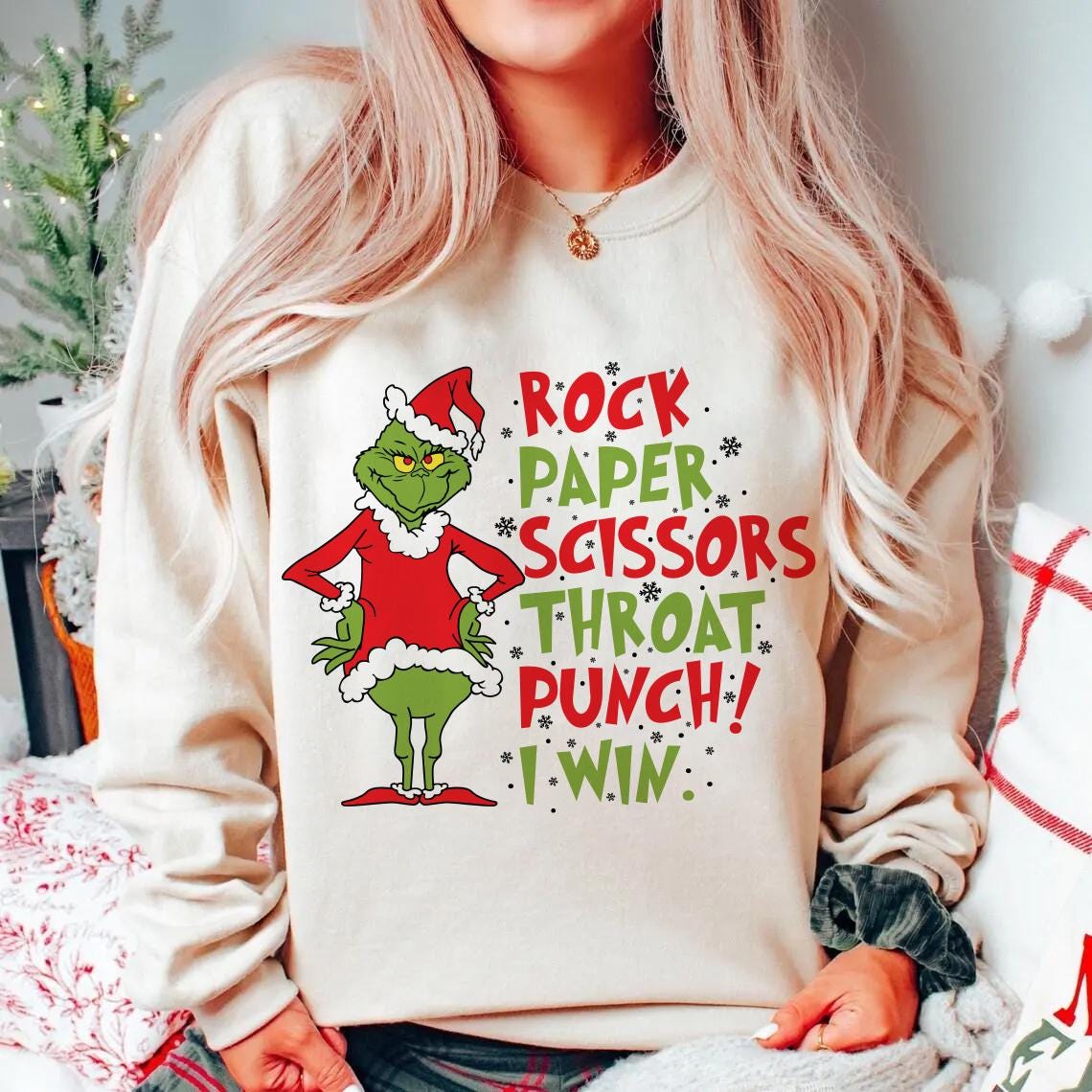 Rock Paper Scissors Throat Punch I Win Svg Png, Funny Christmas Png Svg ...