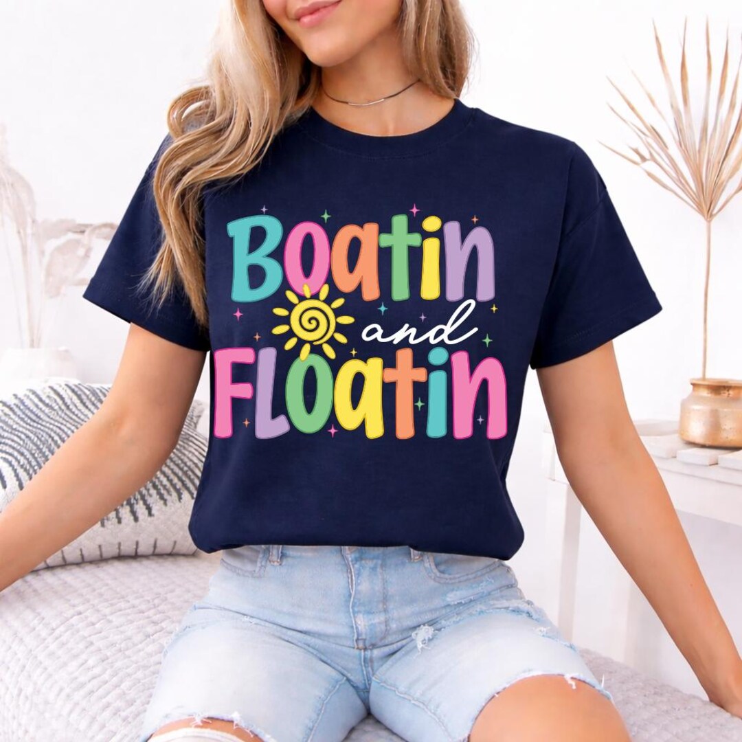 Preppy Boatin and Floatin Png, Lake Life Png, Floating River Png, Lake ...