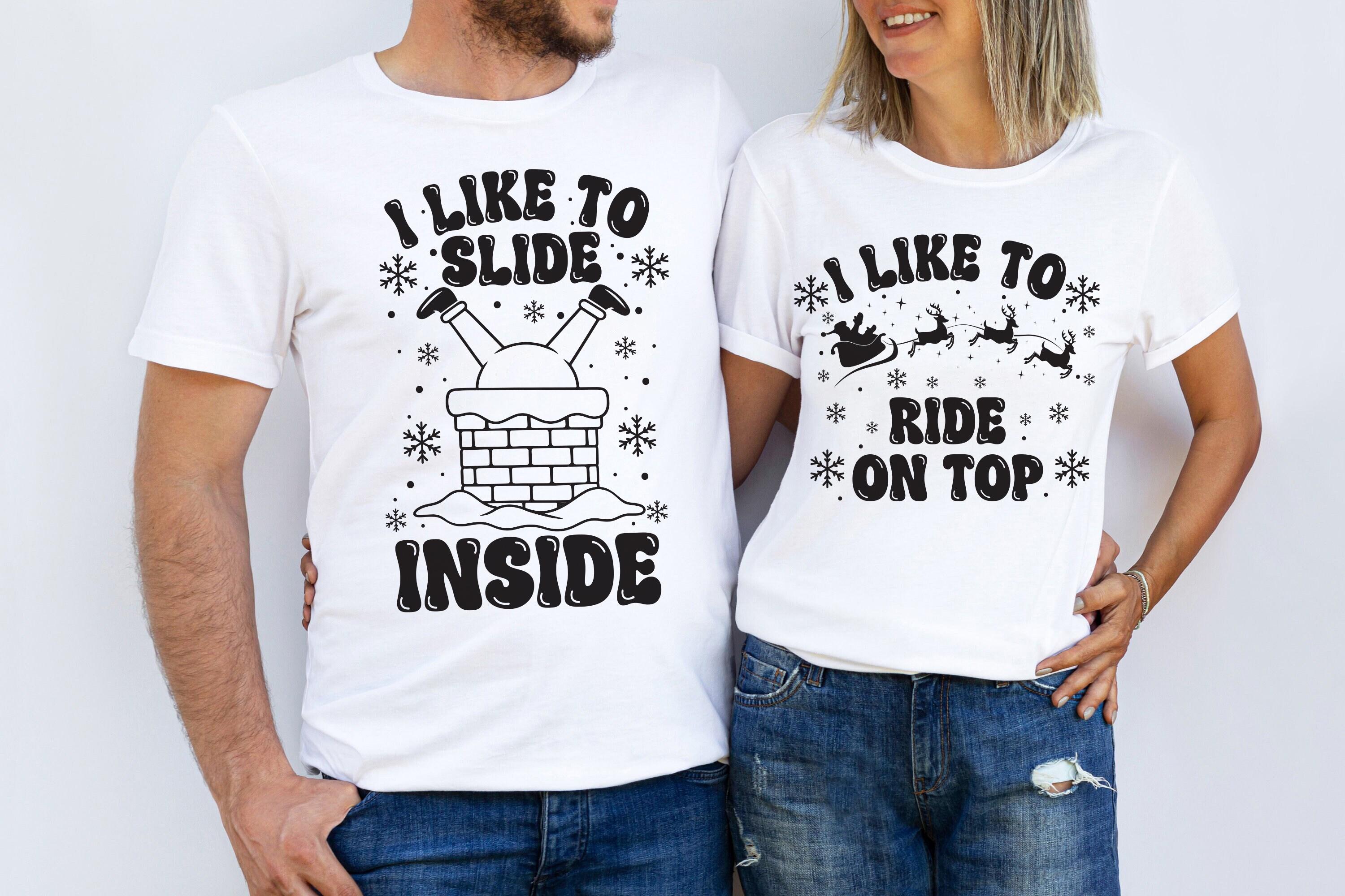 I Like to Ride on Top Svg, Christmas Couple Svg, Sarcastic Christmas ...