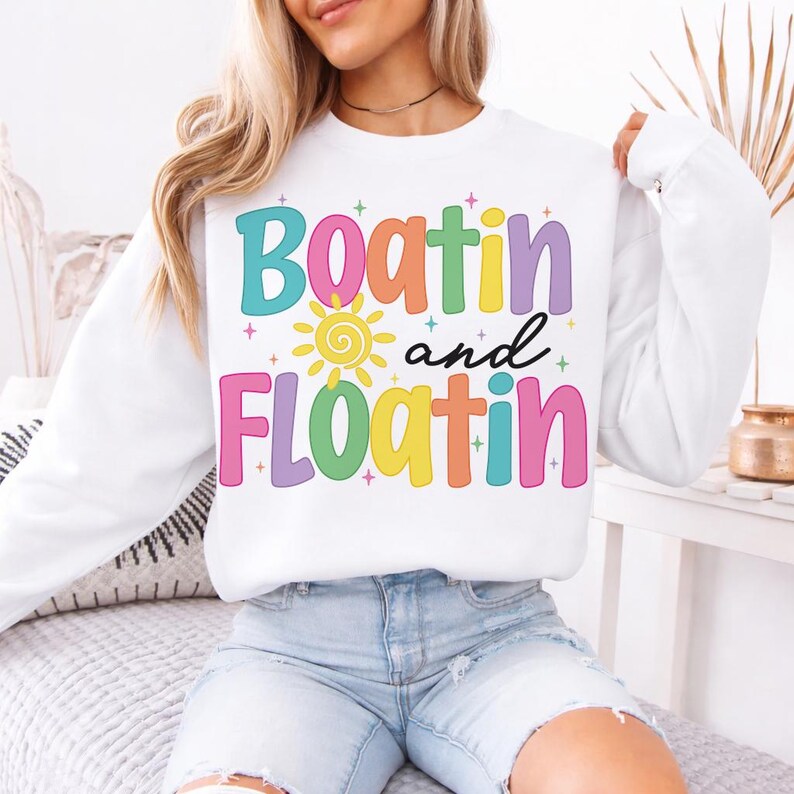 Preppy Boatin and Floatin Png, Lake Life Png, Floating River Png, Lake ...