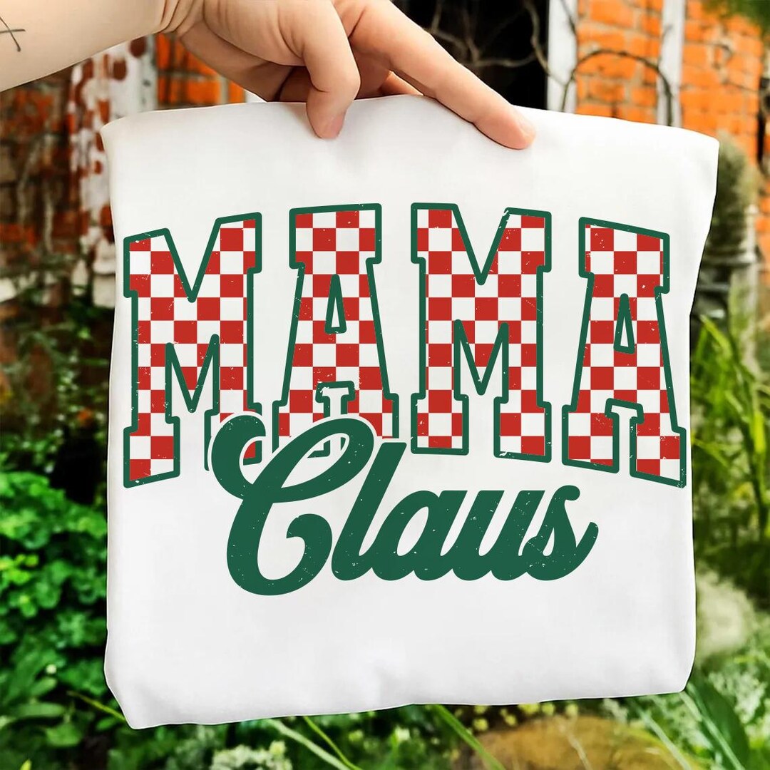 Trendy Mama Claus Design Png, Retro Mama Christmas Svg, Distressed Mama ...