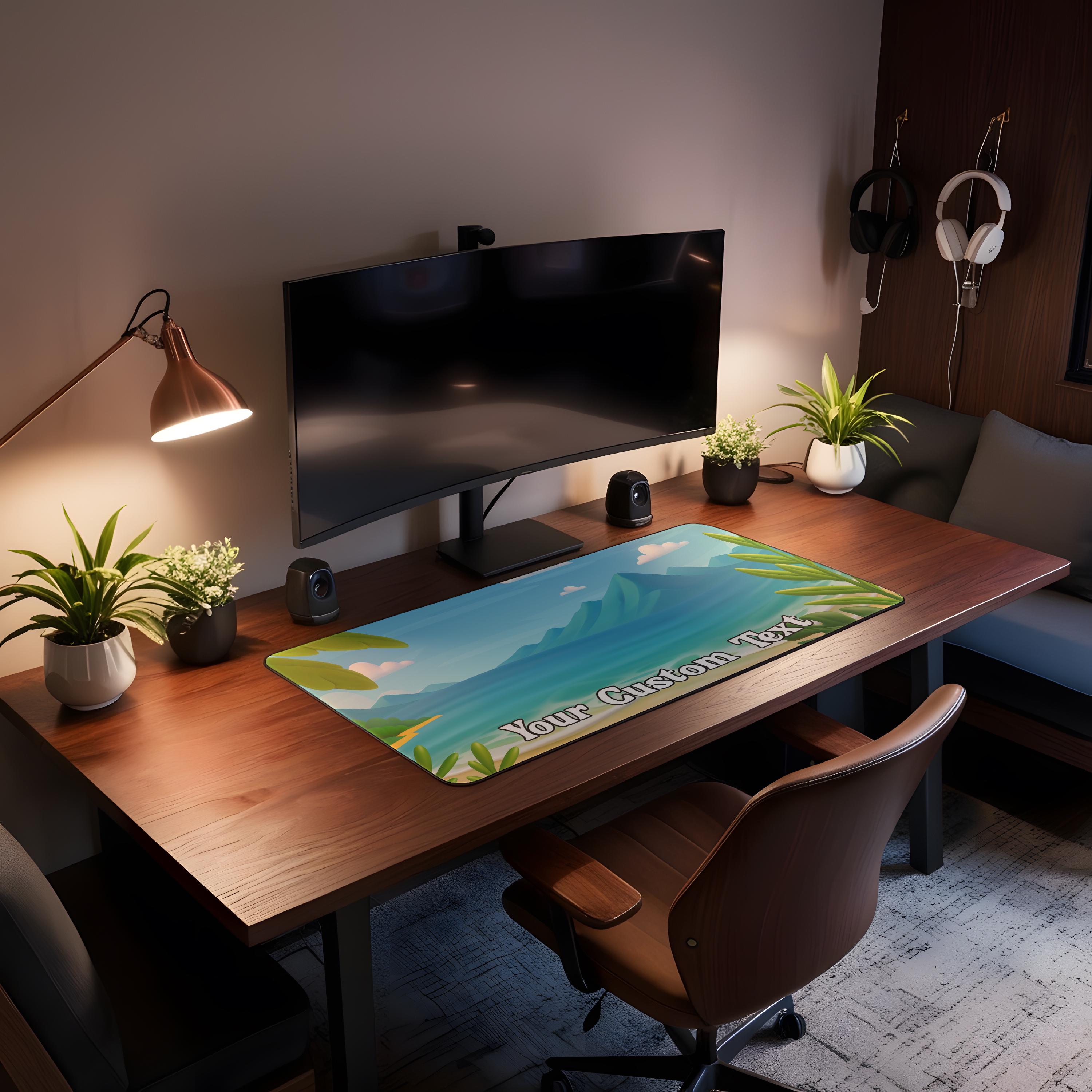 Custom Desk Mat With Photo, Logo or Text, Personalized Gaming Mouse Pad ...
