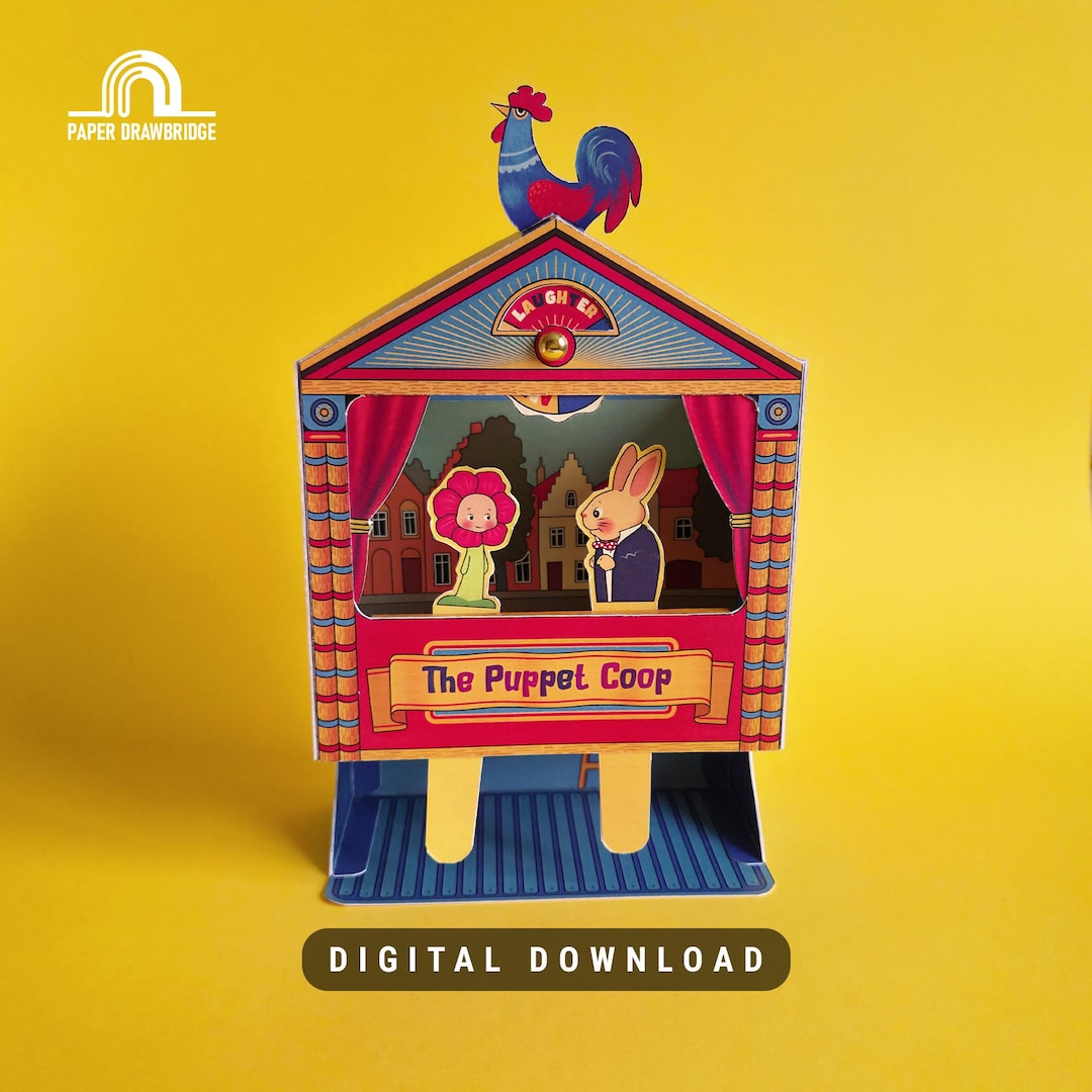 3D Paper Puppet Theater | DIY Theatre Model Miniature | Children ...