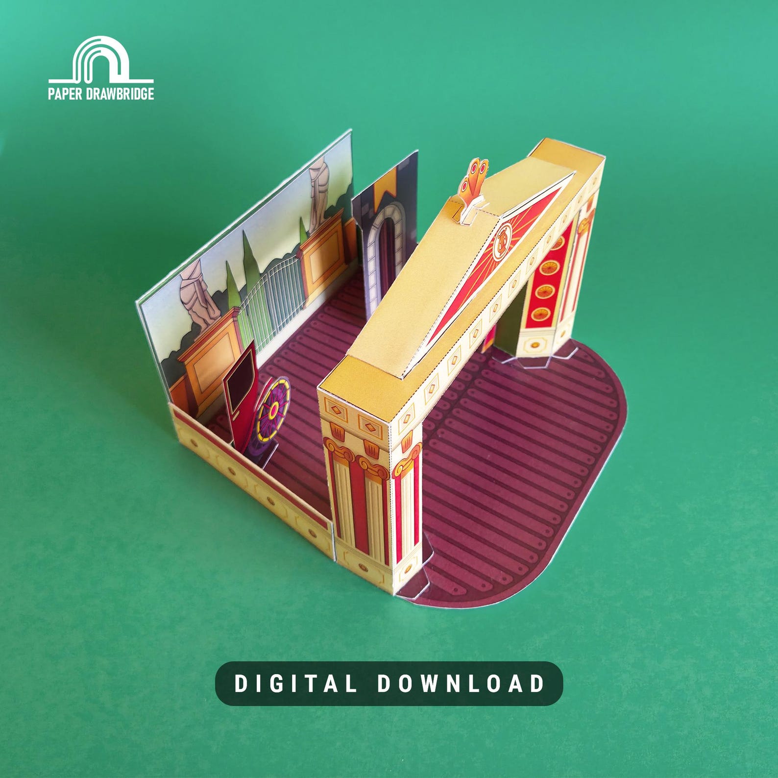 3D Paper Theater | DIY Theatre Model Miniature Actors and Props ...