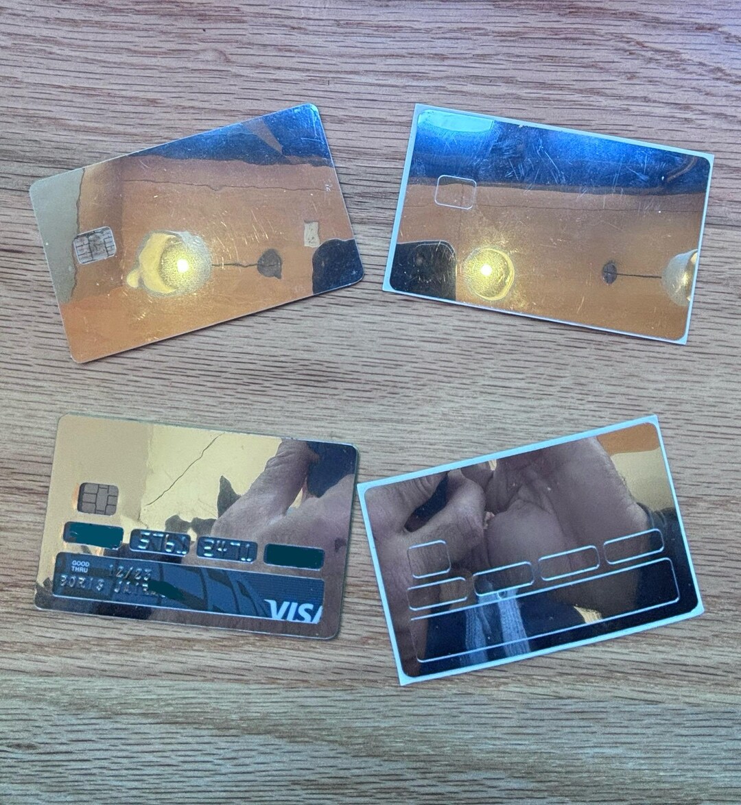 Mirror Credit Card Sticker. Pack of 4 - Etsy