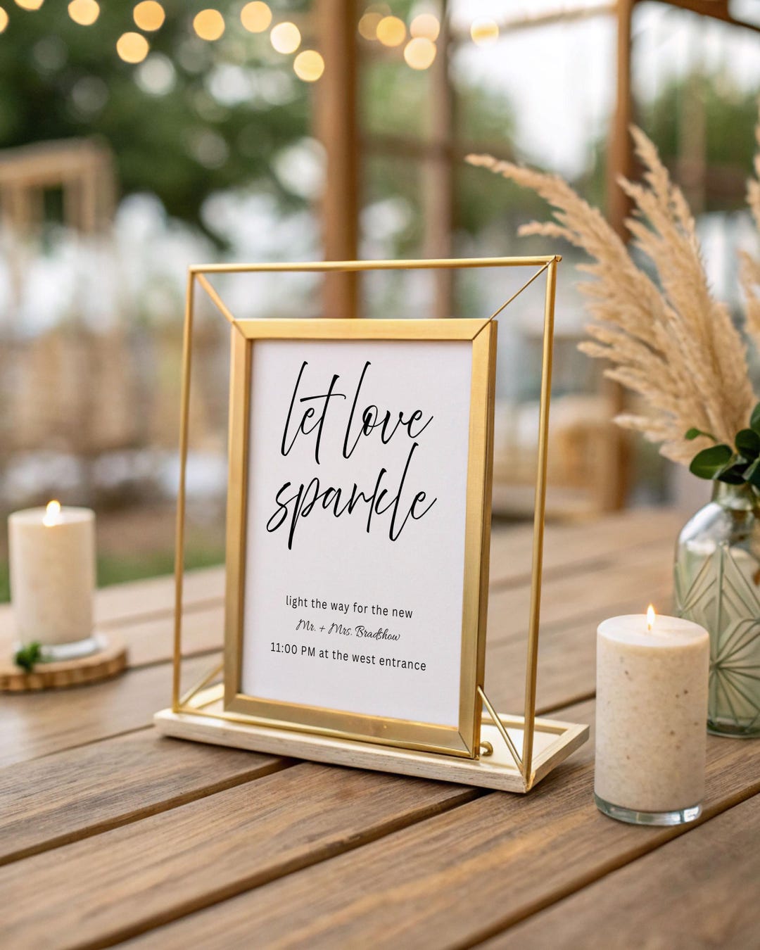 Sparkler Send off Sign Printable, Modern Wedding Decor (DIY, Instant ...