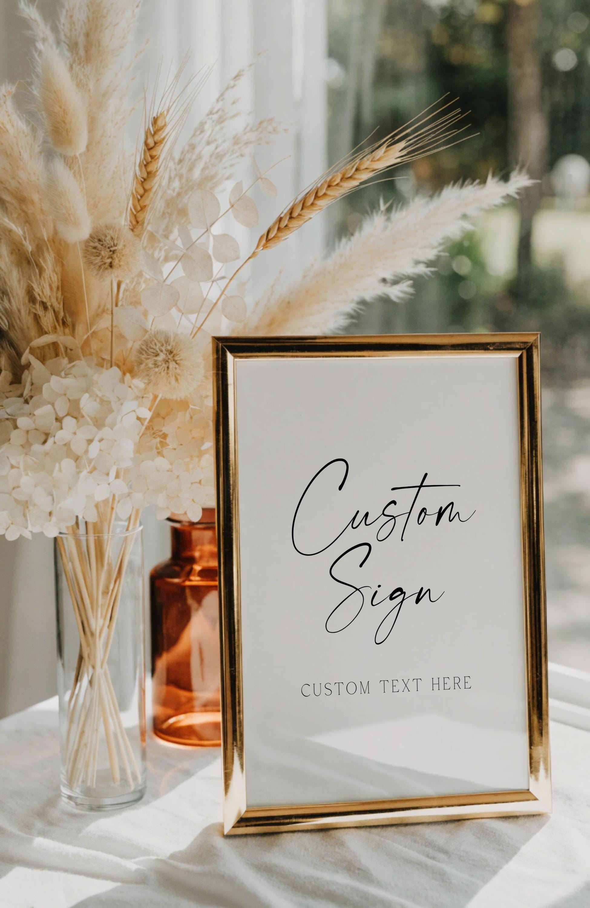 Editable Custom Table Sign Template Instant Download Printable Modern ...