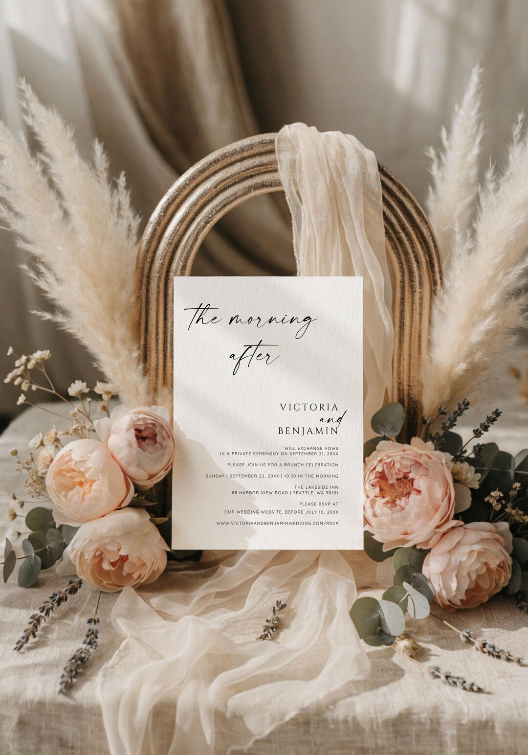 The Morning After, Post Wedding, Morning After Brunch Invitations, Post ...