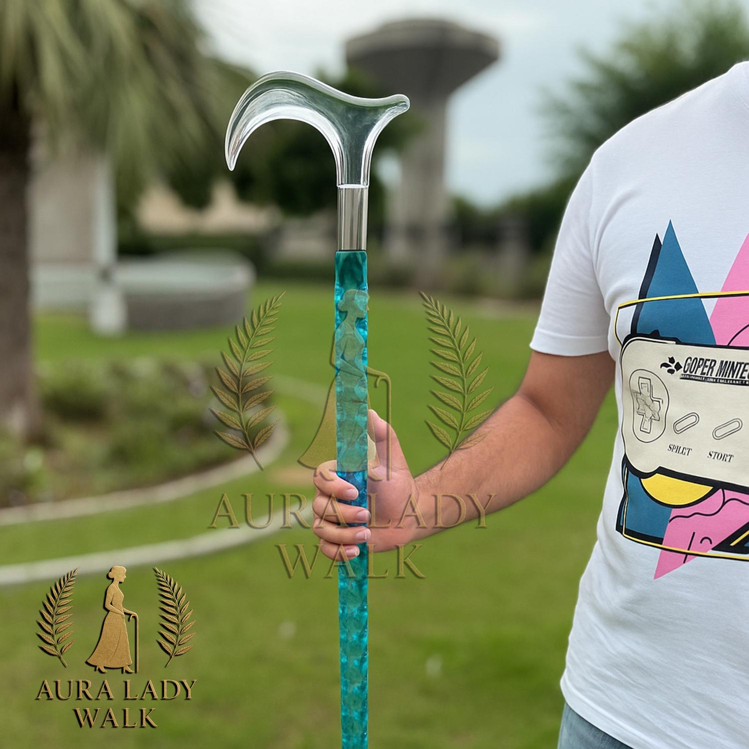 Canes and Walking White Acrylic Stick Stylish Unisex Designer Cane - Etsy