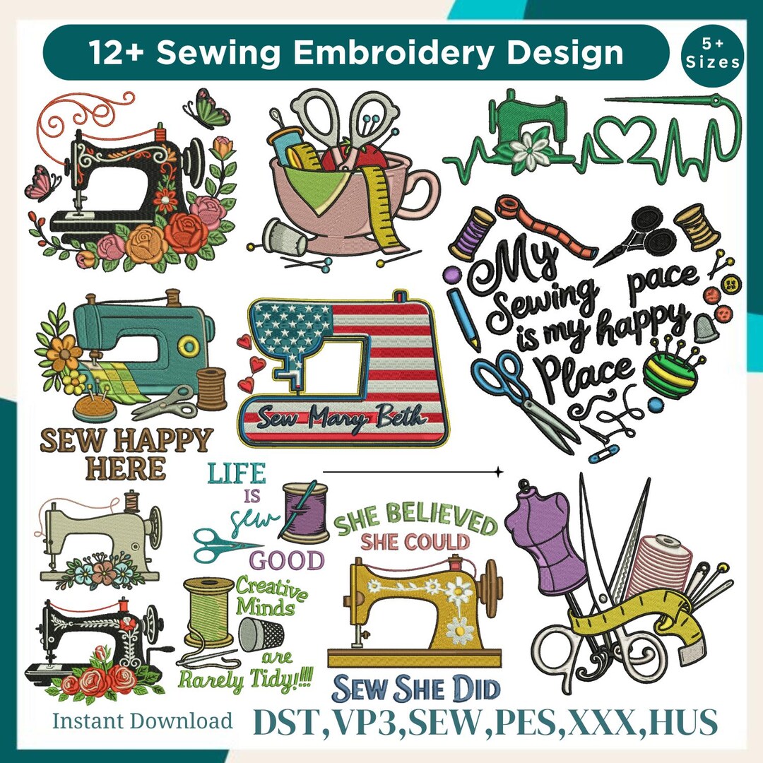 Sewing Tools Machine Embroidery Design Sewing Custom Embroidery Floral ...