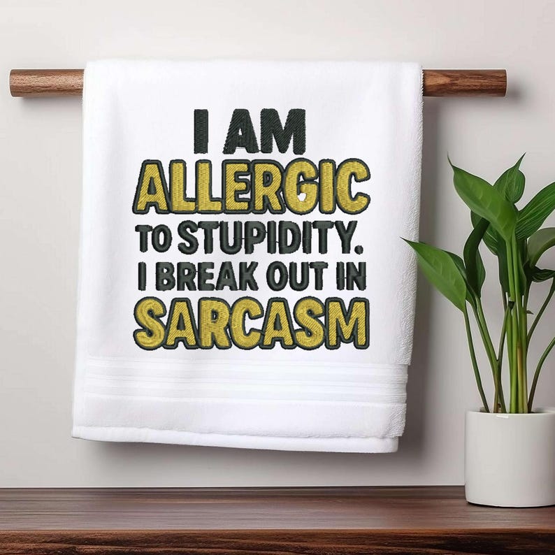 Sarcastic Quote Machine Embroidery Design Funny Adult Humor Embroidery ...