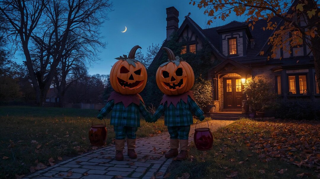 Mr and Mrs Pumpkin Heads - Etsy