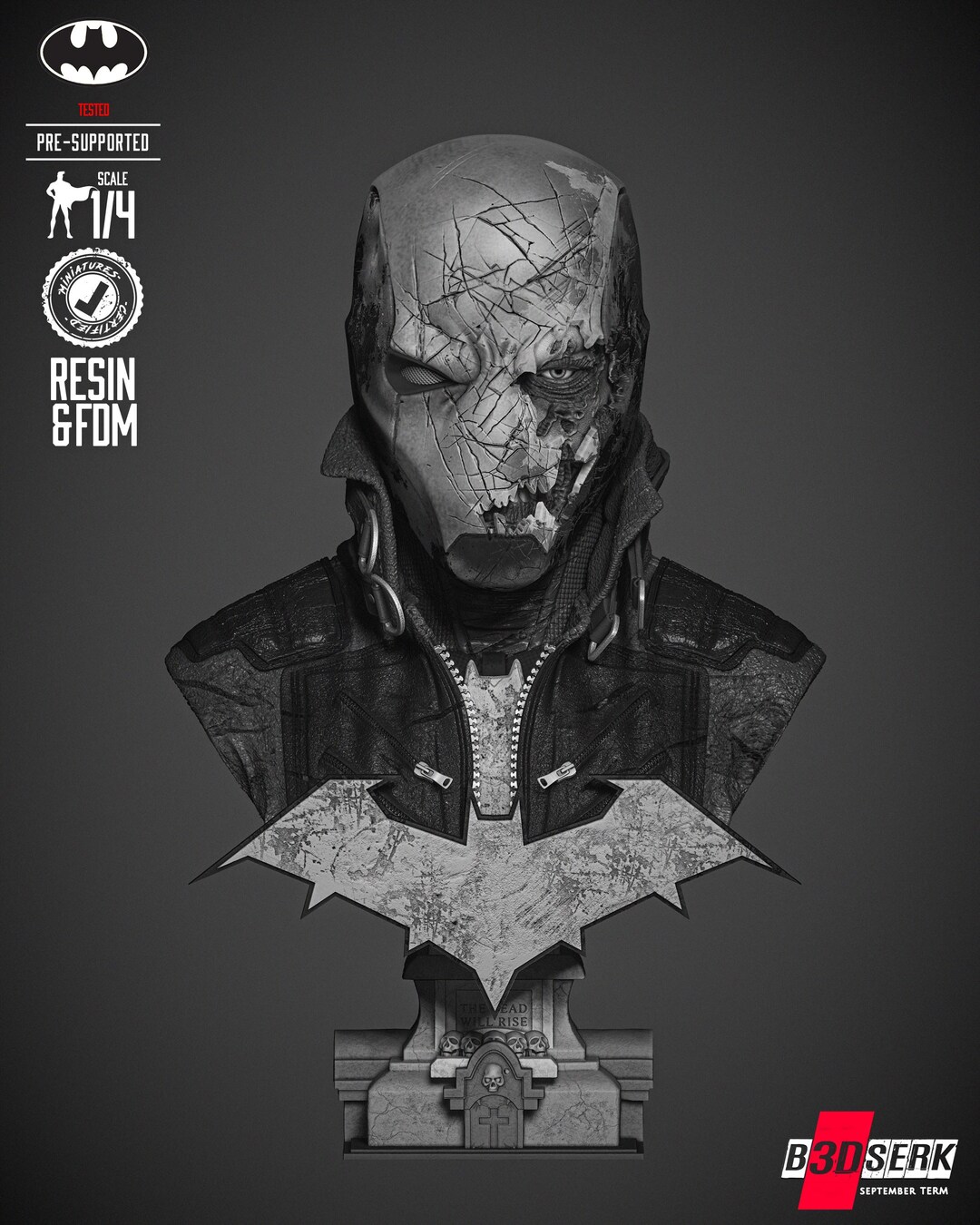 Red Hood Deceased Bust 3D Printed Bust – DC Comics - Etsy