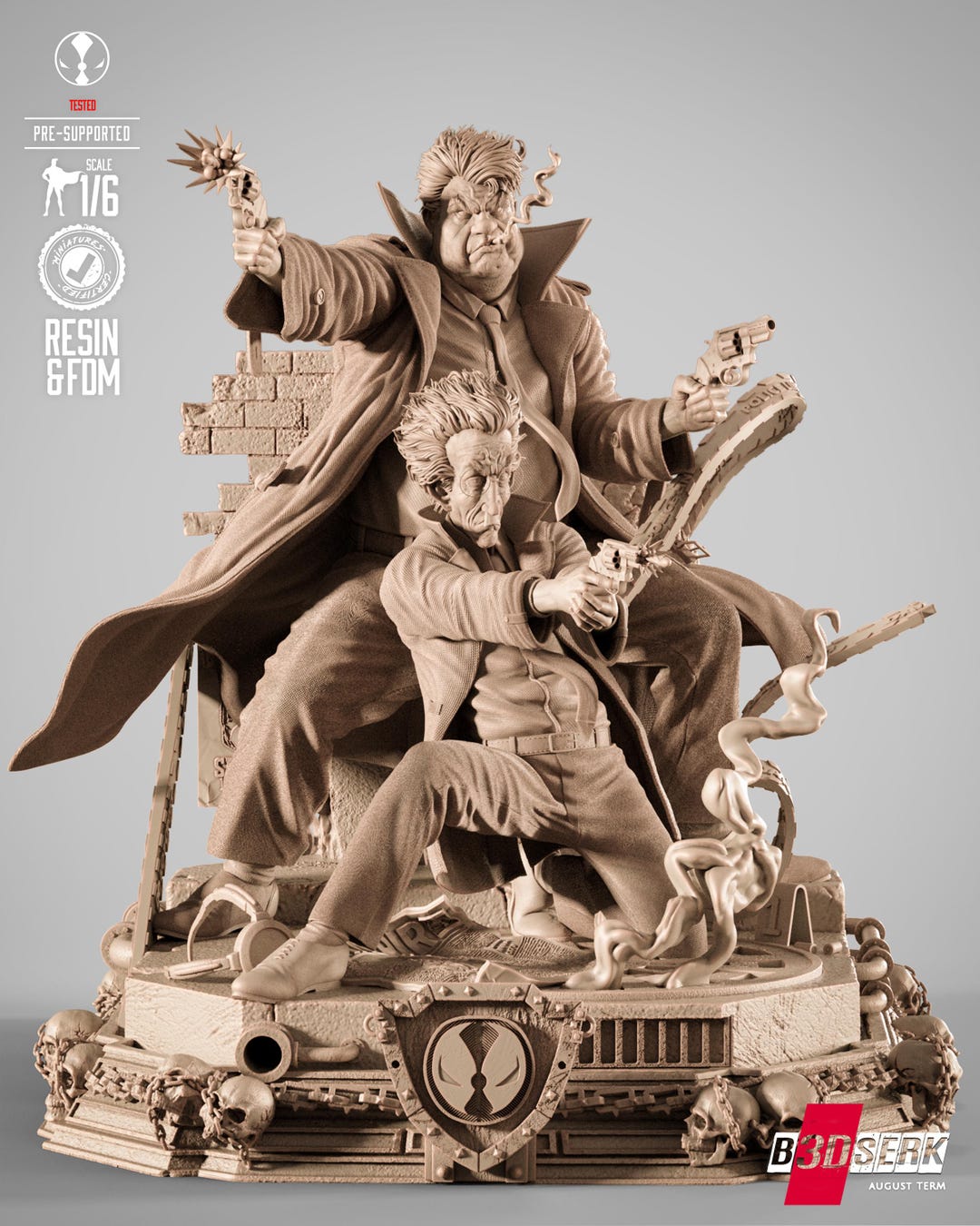 Sam and Twitch Diorama 3D Printed Statue – Spawn - Etsy UK