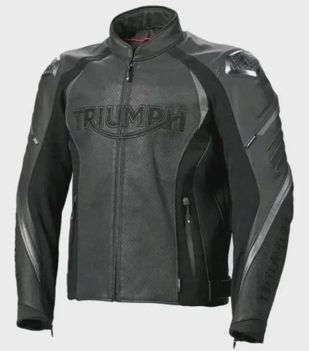 Triumph Bradden Air Biker Jacket: Leather Racing Jacket, CE Approved - Etsy