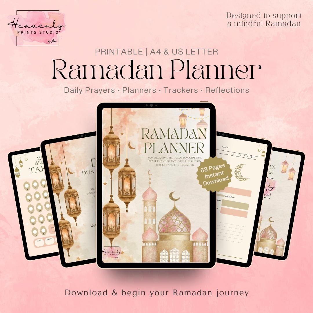 Ramadan Planner Printable 2026 | Islamic Reflection Journal for Muslim ...