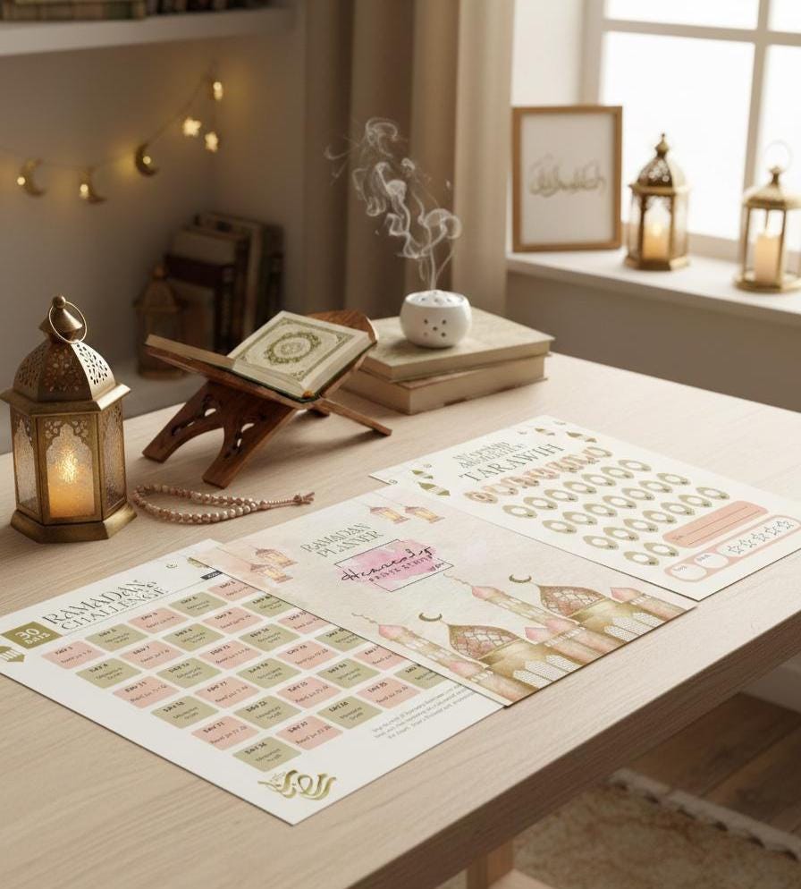 Ramadan Planner Printable 2026 | Islamic Reflection Journal for Muslim ...
